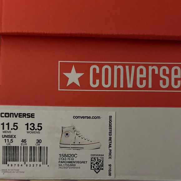 Converse | Shoes | Converse Chuck Taylor Mens 15 Womens 135 15842c ...